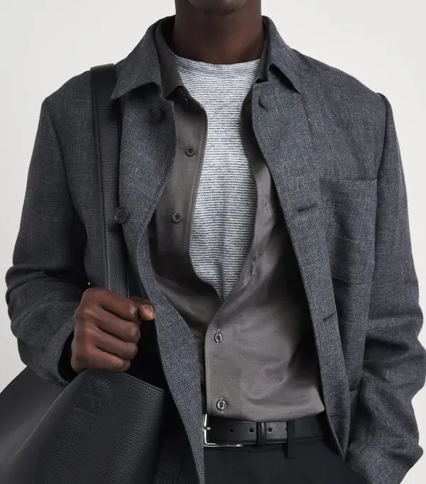 Corneliani Cotton Long-sleeve Shirt - Grey