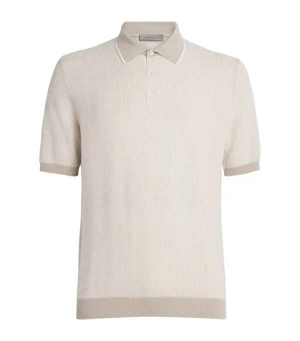 Corneliani Cotton Two-tone Polo Shirt
