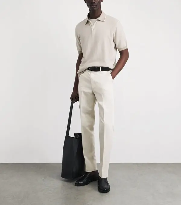 Corneliani Cotton Two-tone Polo Shirt