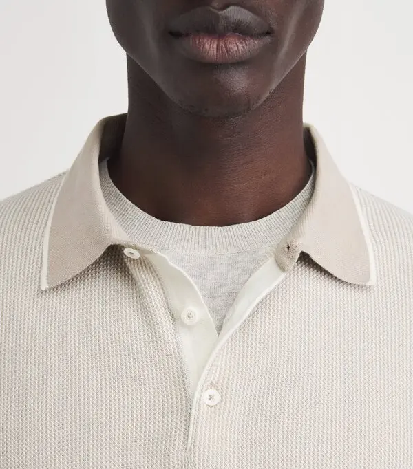 Corneliani Cotton Two-tone Polo Shirt