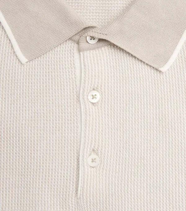 Corneliani Cotton Two-tone Polo Shirt