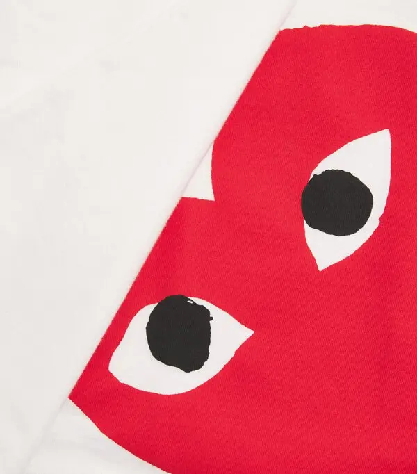 Play Comme Des Garcon Cotton Oversized Bottom Heart T-shirt