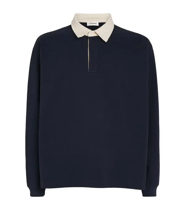 FRAME Contrast-collar Rugby Sweatshirt