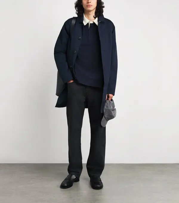 FRAME Contrast-collar Rugby Sweatshirt