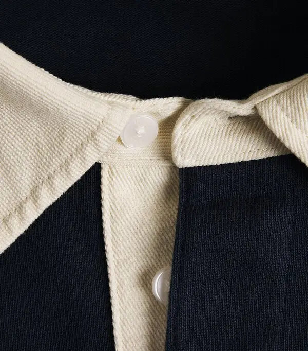 FRAME Contrast-collar Rugby Sweatshirt