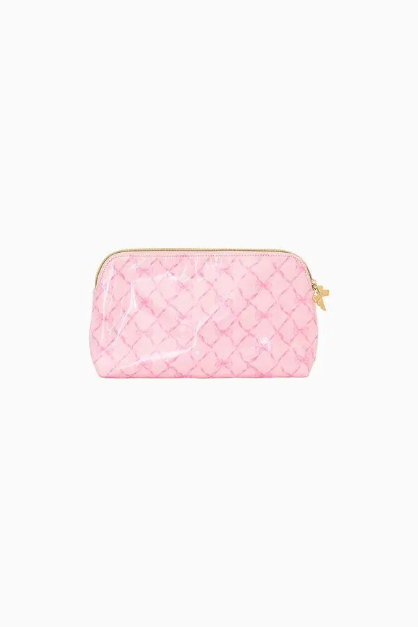 LoveShackFancy Printed Travel Pouch - Pink Peppermint