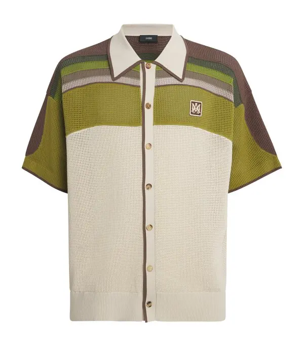 Amiri Mesh Logo Oversized Short-sleeve Shirt