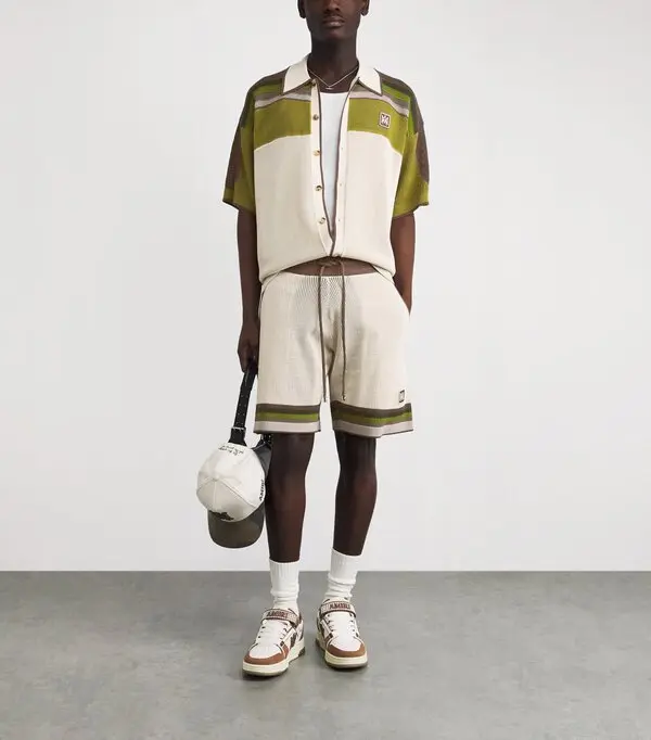 Amiri Mesh Logo Oversized Shorts