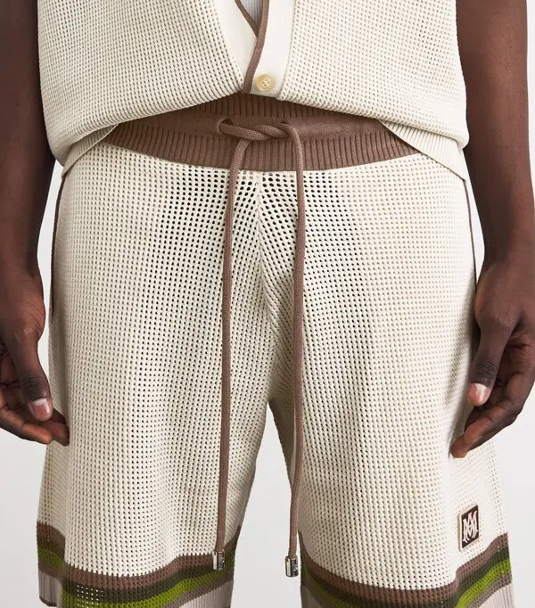 Amiri Mesh Logo Oversized Shorts