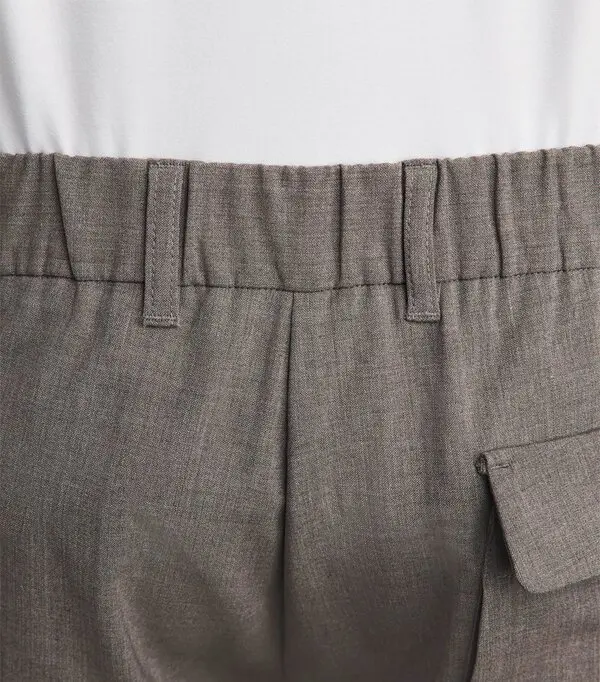 Herno Stretch-virgin Wool Pleated Trousers - Brown