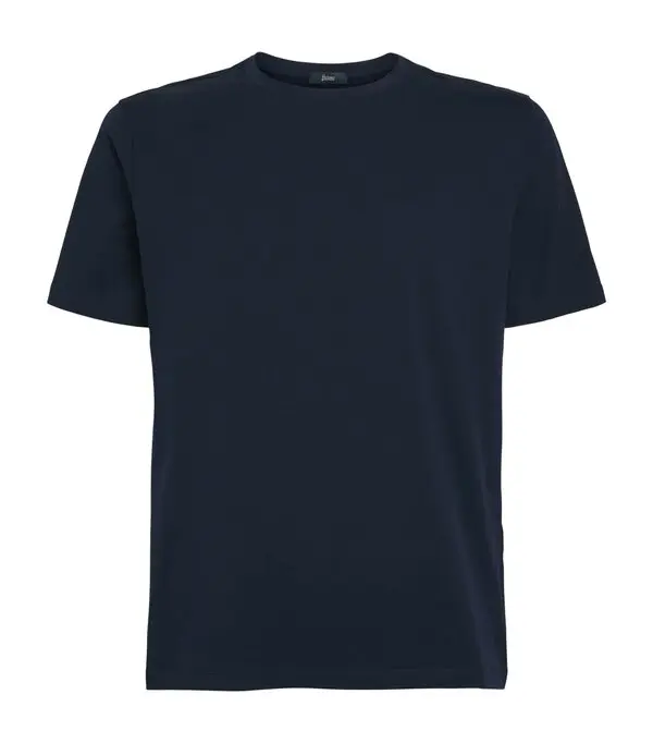 Herno Stretch-cotton T-shirt - Navy