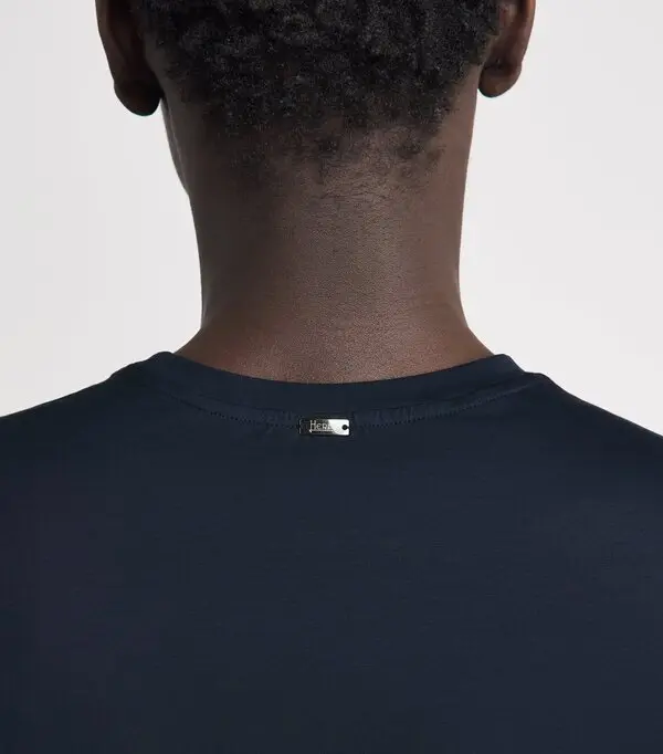 Herno Stretch-cotton T-shirt - Navy