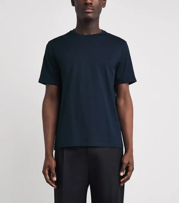 Herno Stretch-cotton T-shirt - Navy