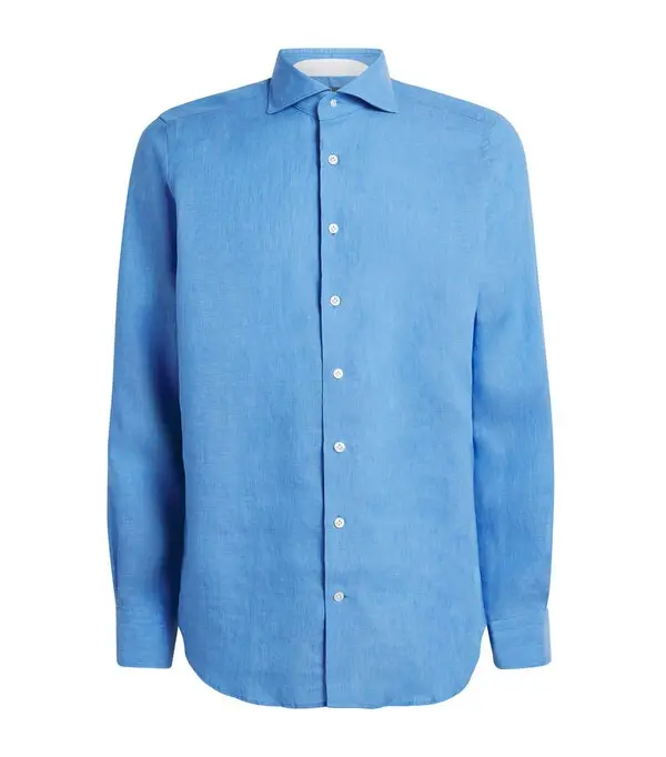 N.peal Linen Cannes Shirt - Blue