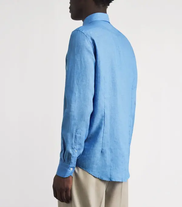 N.peal Linen Cannes Shirt - Blue