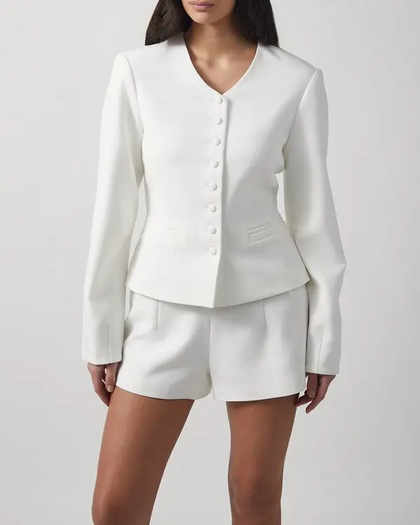 WAKAKUU Louisa Tailored Jacket - White