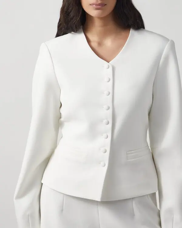 WAKAKUU Louisa Tailored Jacket - White