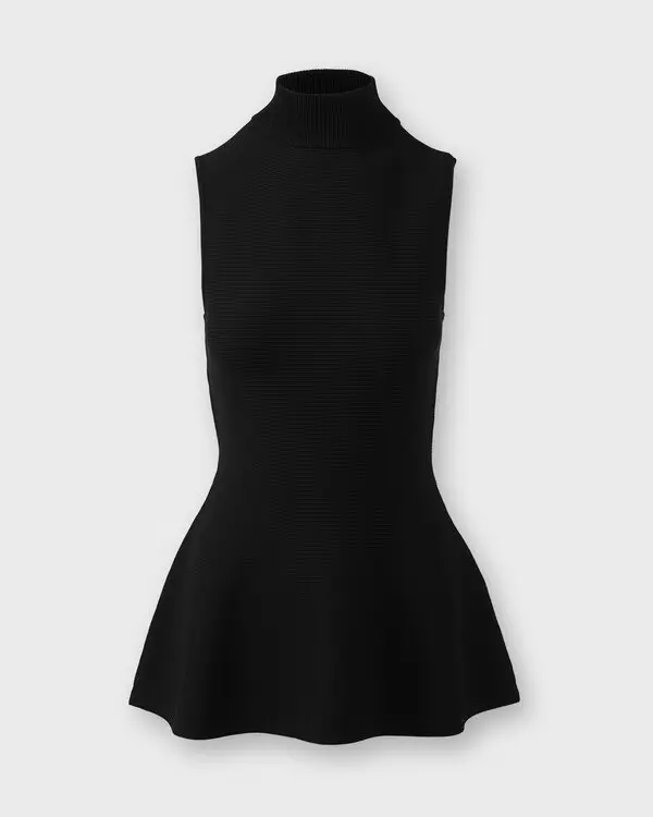WAKAKUU Top Peplum - Black