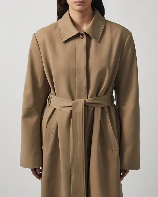 WAKAKUU Teri Trenchcoat