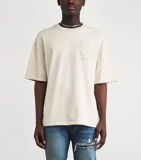 Amiri Cotton Ma Quad Oversized T-shirt - White