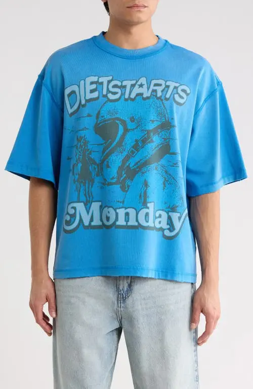 DIET STARTS MONDAY Desert Dawn Cotton Graphic T-shirt