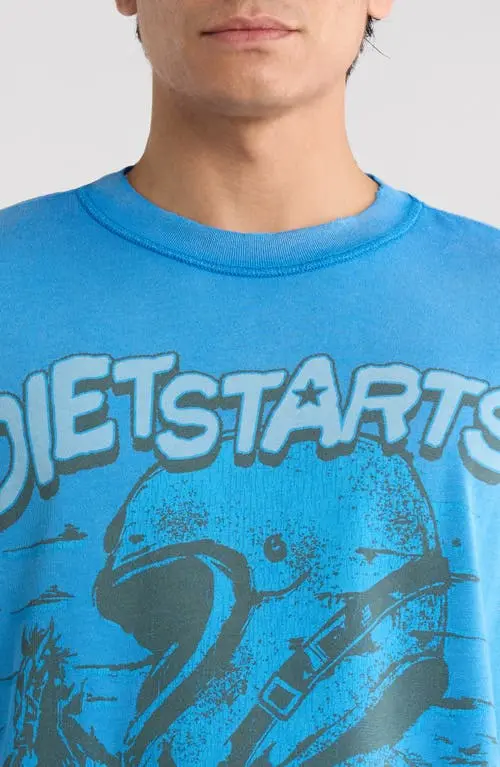 DIET STARTS MONDAY Desert Dawn Cotton Graphic T-shirt