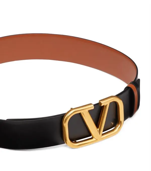 Valentino Garavani Reversible Vlogo Signature Belt - Brown
