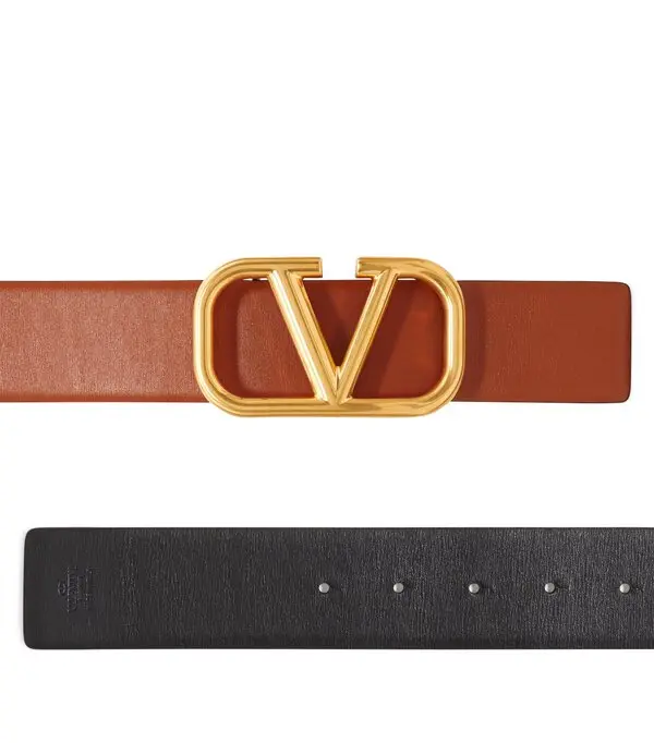 Valentino Garavani Reversible Vlogo Signature Belt - Brown
