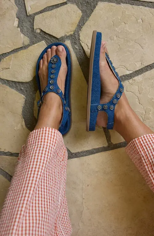 Seychelles Sunday Funday Slingback Platform Sandal - Denim