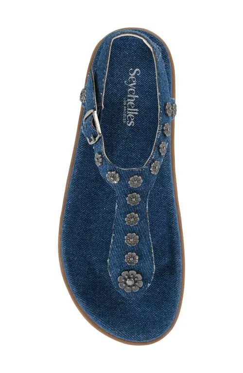 Seychelles Sunday Funday Slingback Platform Sandal - Denim