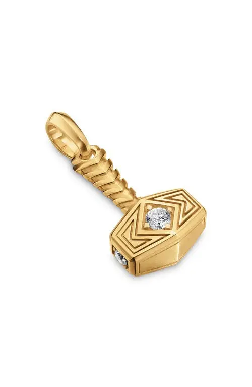 David Yurman Thor Hammer Amulet - Gold