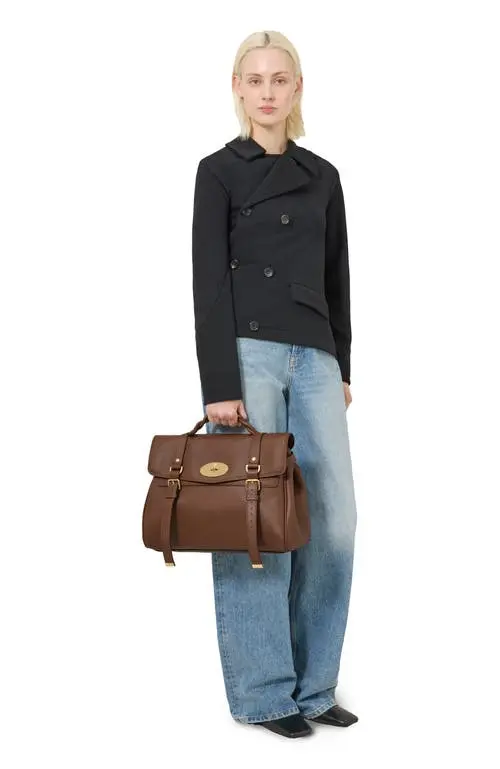 Mulberry Oversized Alexa Satchel - Bright Oak