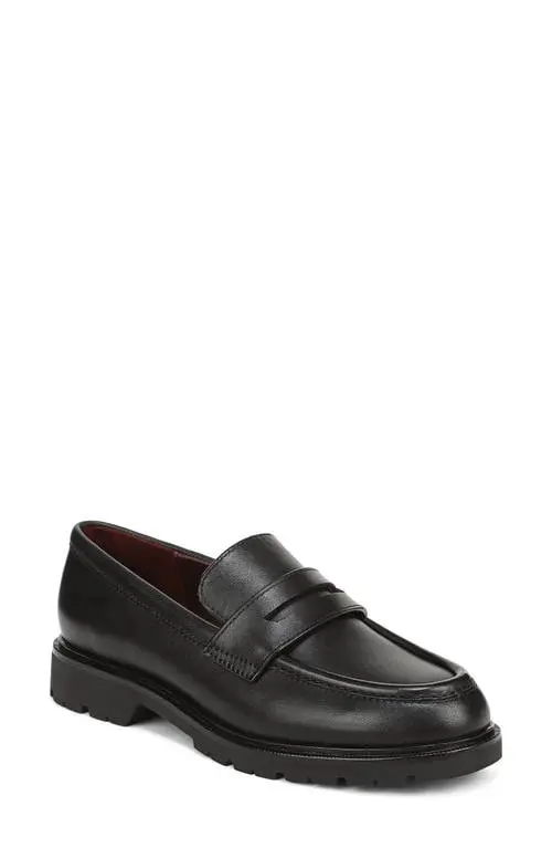 Vince Siena Lugged Penny Loafer - Black