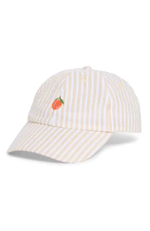 FRASIER STERLING Striped Baseball Cap - Tan