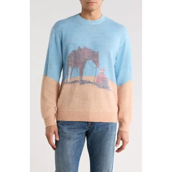 ONE OF THESE DAYS So Far Away Printed Sweater