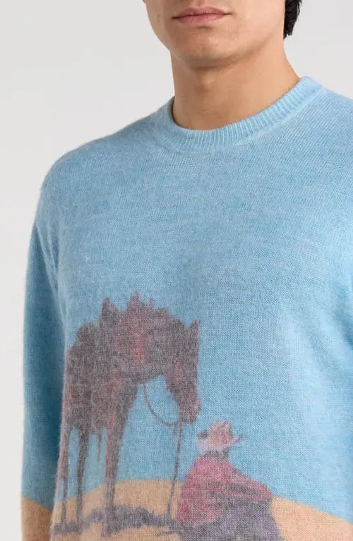 ONE OF THESE DAYS So Far Away Printed Sweater