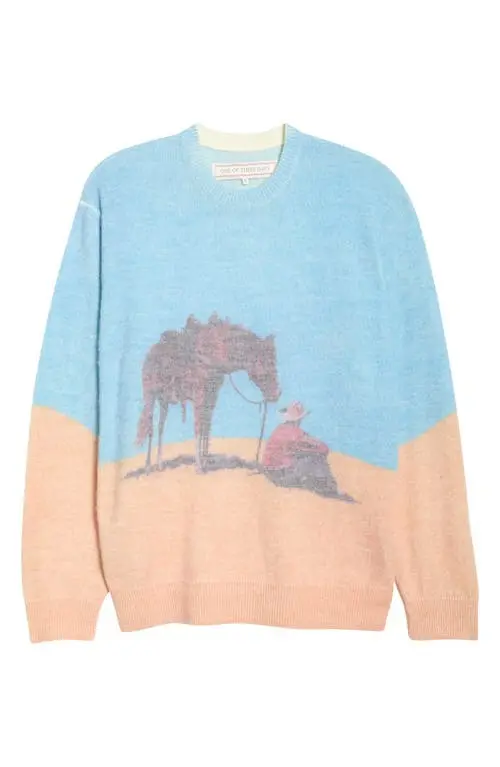 ONE OF THESE DAYS So Far Away Printed Sweater