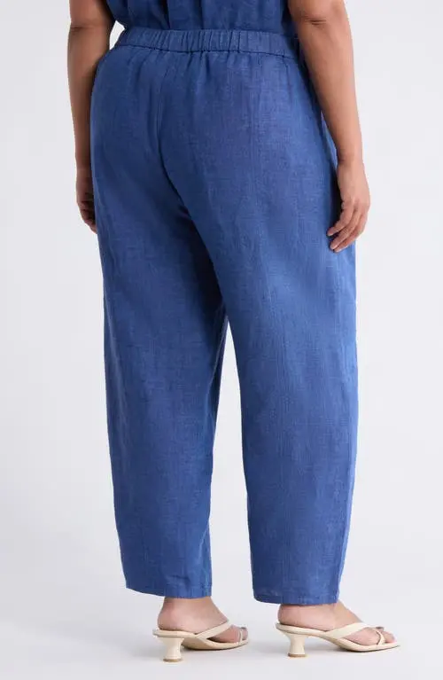 Eileen Fisher Pleated Organic Linen Lantern Pants - Deep Dive