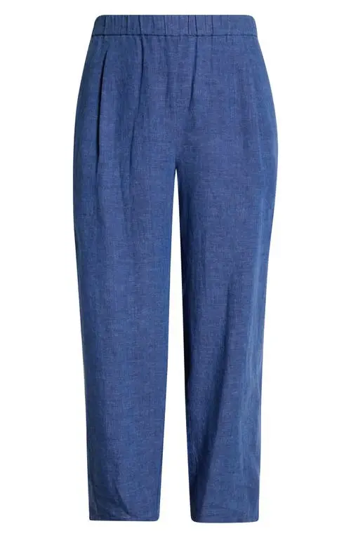 Eileen Fisher Pleated Organic Linen Lantern Pants - Deep Dive