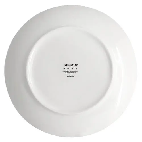 GIBSON HOME Ogalla 4 Piece Fine Ceramic 10.5 Inch Dinner Plate Set