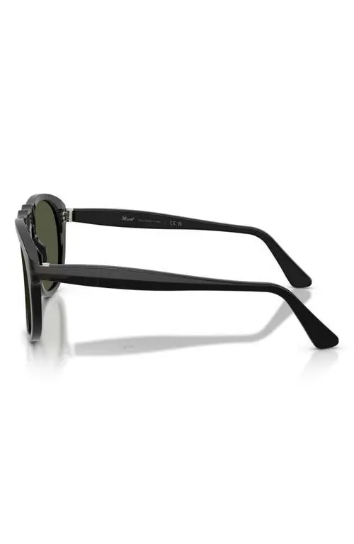 Persol Pilot Sunglasses - Black/green