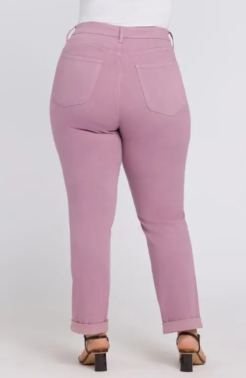 NYDJ Marilyn Triple Stitch High Waist Straight Leg Jeans - Dusky Daisy