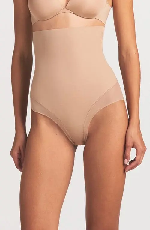 SKIMS Powermesh Zoned High Waisted Briefs - Clay