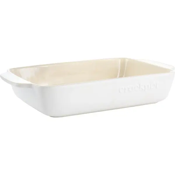 CROCKPOT 4 Quart Rectangular Stoneware Bake Pan