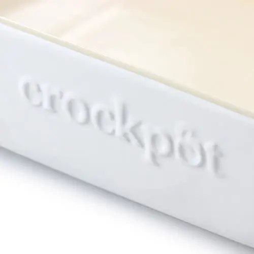 CROCKPOT 4 Quart Rectangular Stoneware Bake Pan