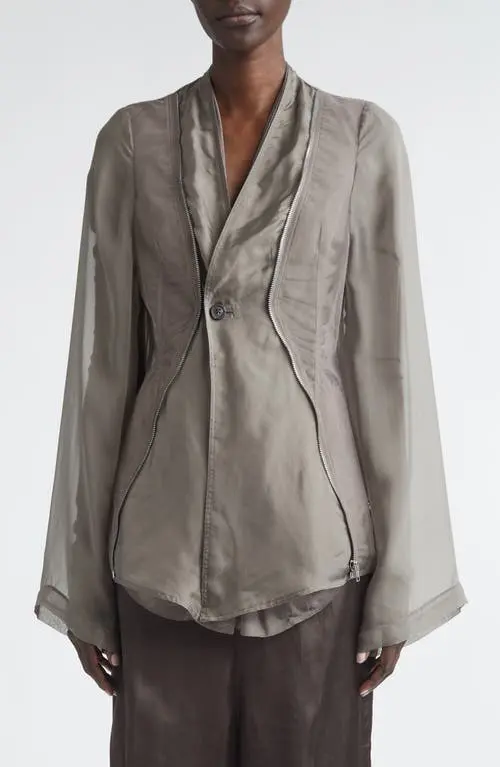 Rick Owens Temple Stag Jacket - Dust