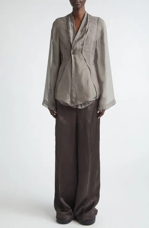Rick Owens Temple Stag Jacket - Dust