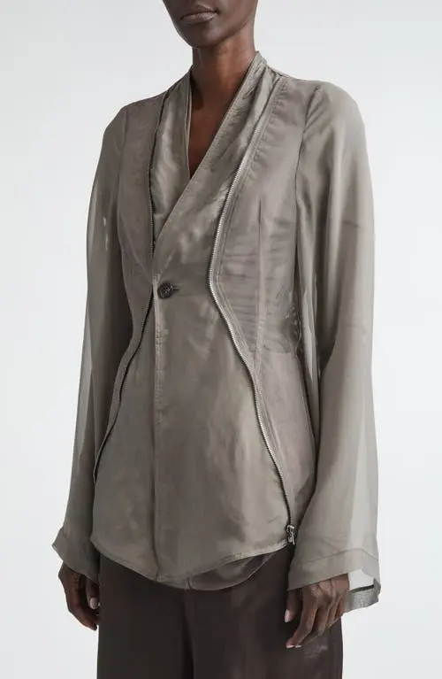 Rick Owens Temple Stag Jacket - Dust