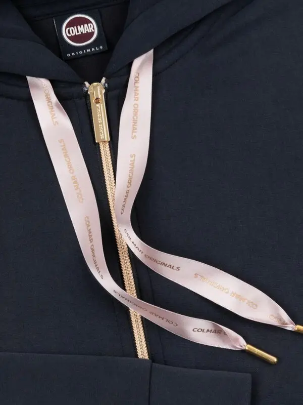 COLMAR Zip-up Hooded Sweatshirt - Black