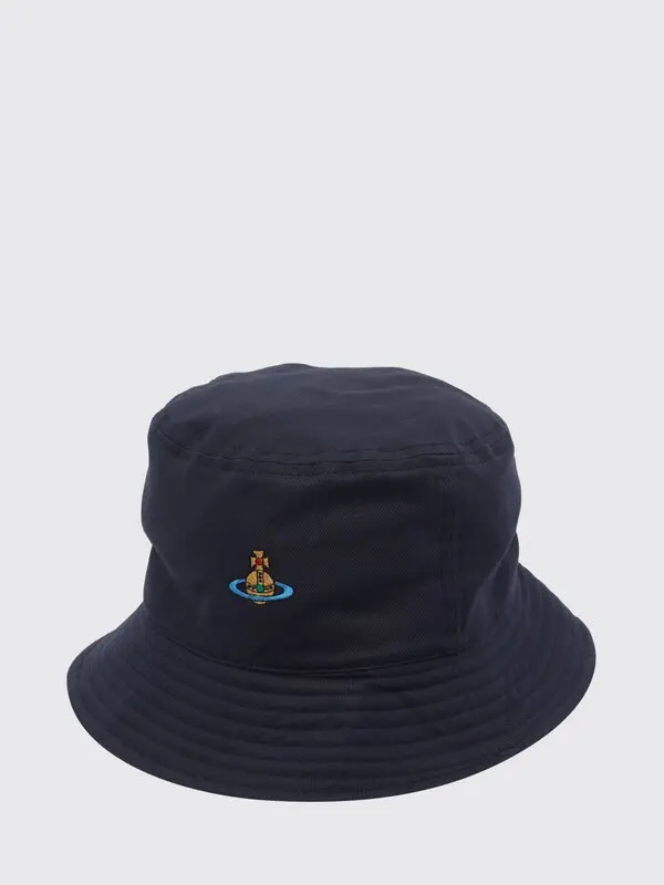 VIVIENNE WESTWOOD Cotton Twill Bucket Hat - Blue